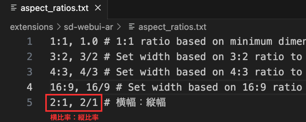 Stable Diffusionの画像サイズ指定・保存方法｜Aspect Ratio selectorの使い方